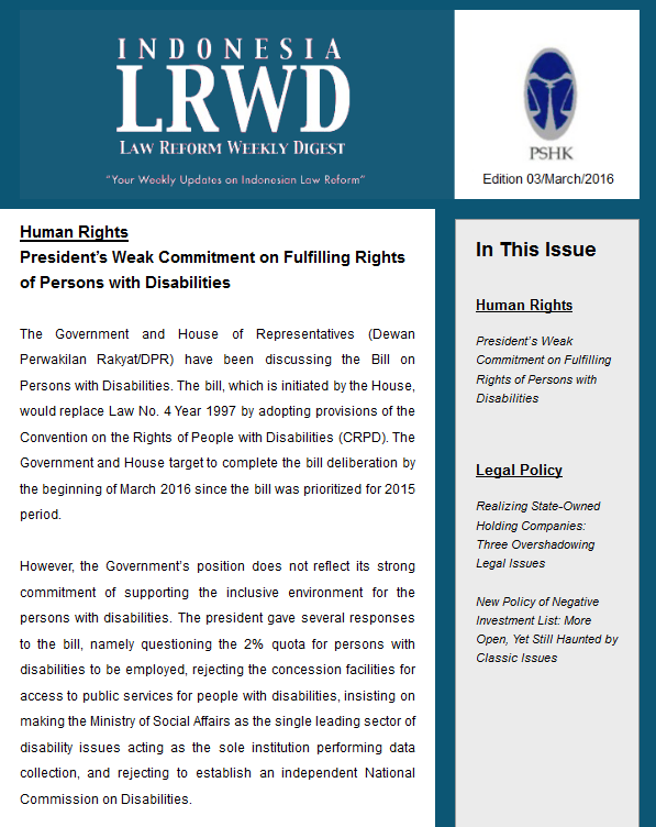 LRWD Edition 03: March 2016 - pshk.or.id
