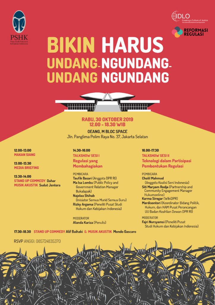 Bikin Undang-Undang Harus Ngundang-Ngundang - pshk.or.id